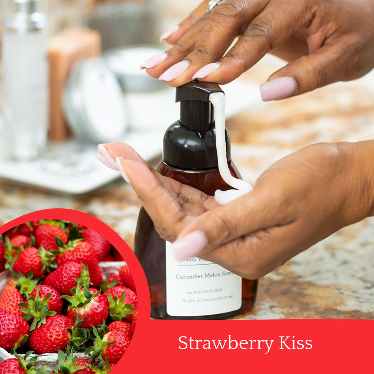 Strawberry Kiss Foaming Hand Soap – ARTESANA Soaps